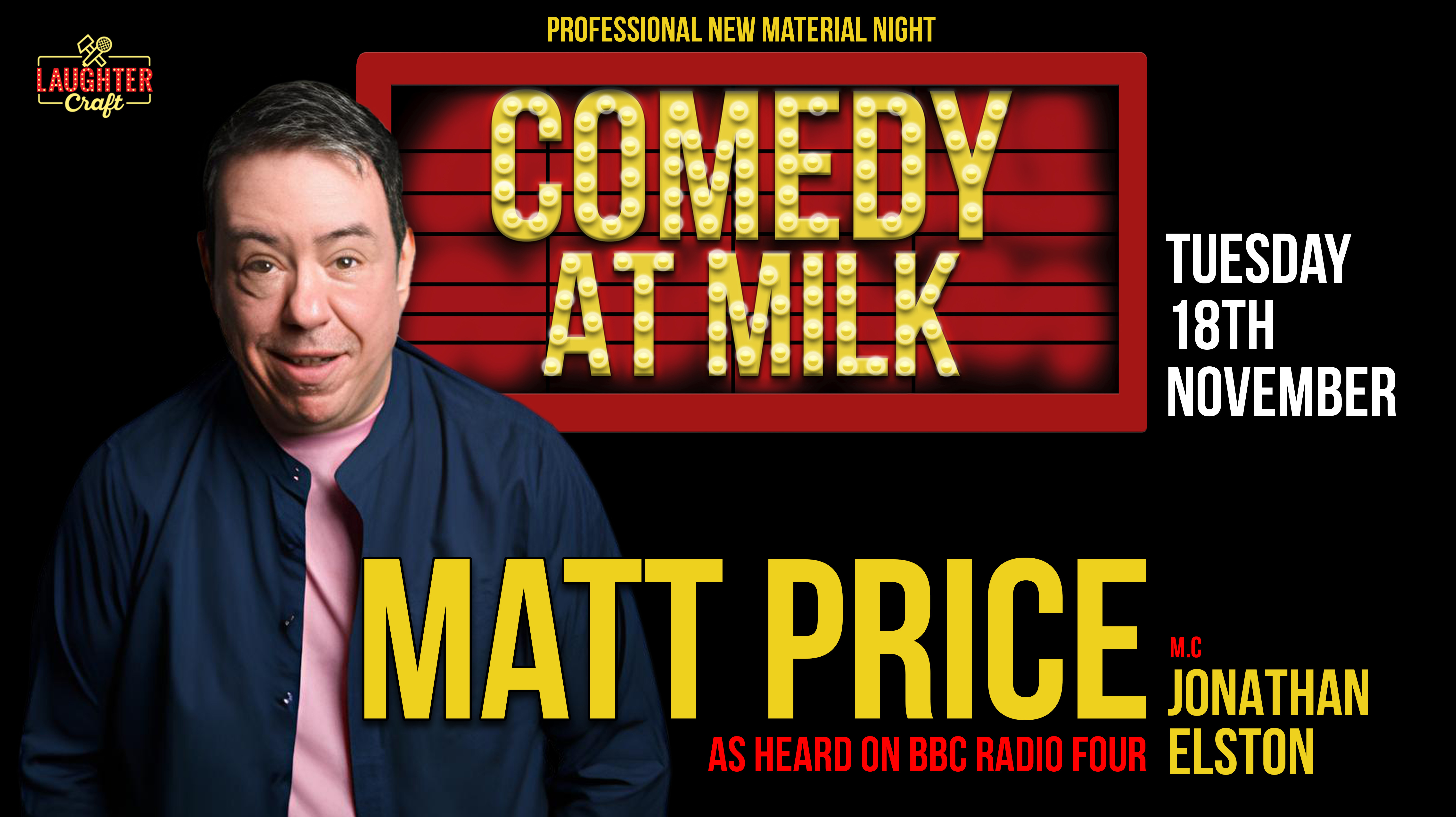 Novembers Comedy at Milk | What's On Reading