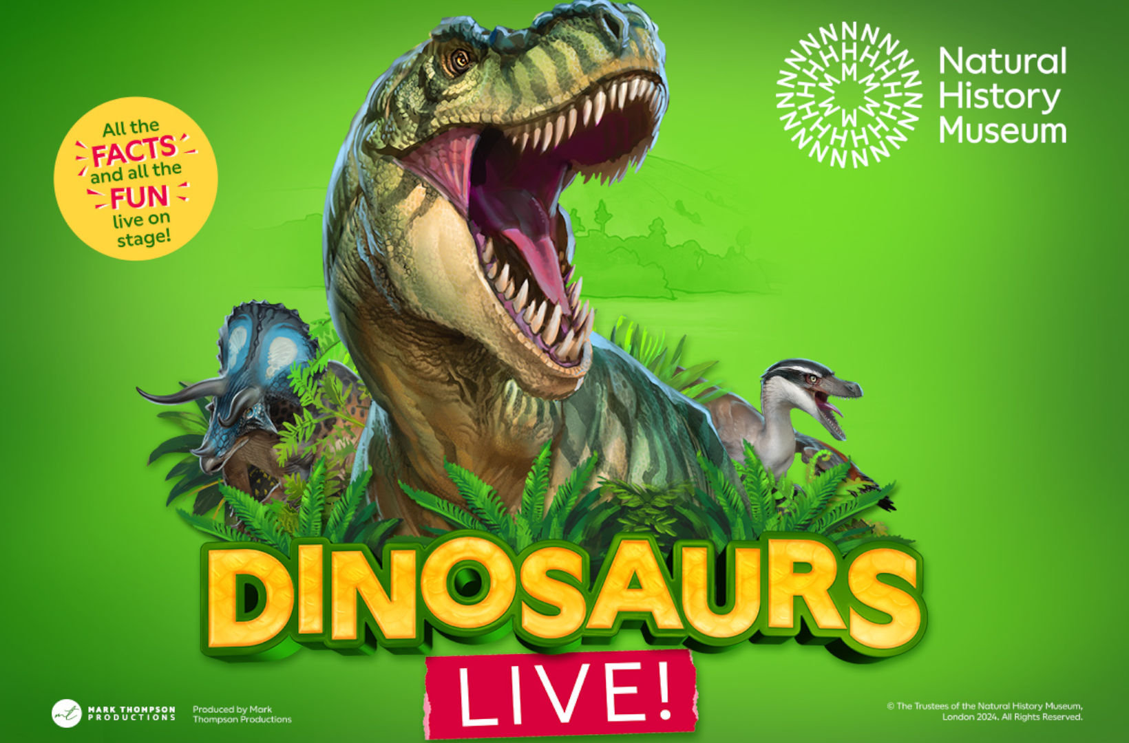 Natural History Museum presents Dinosaurs Live! | What's On Reading