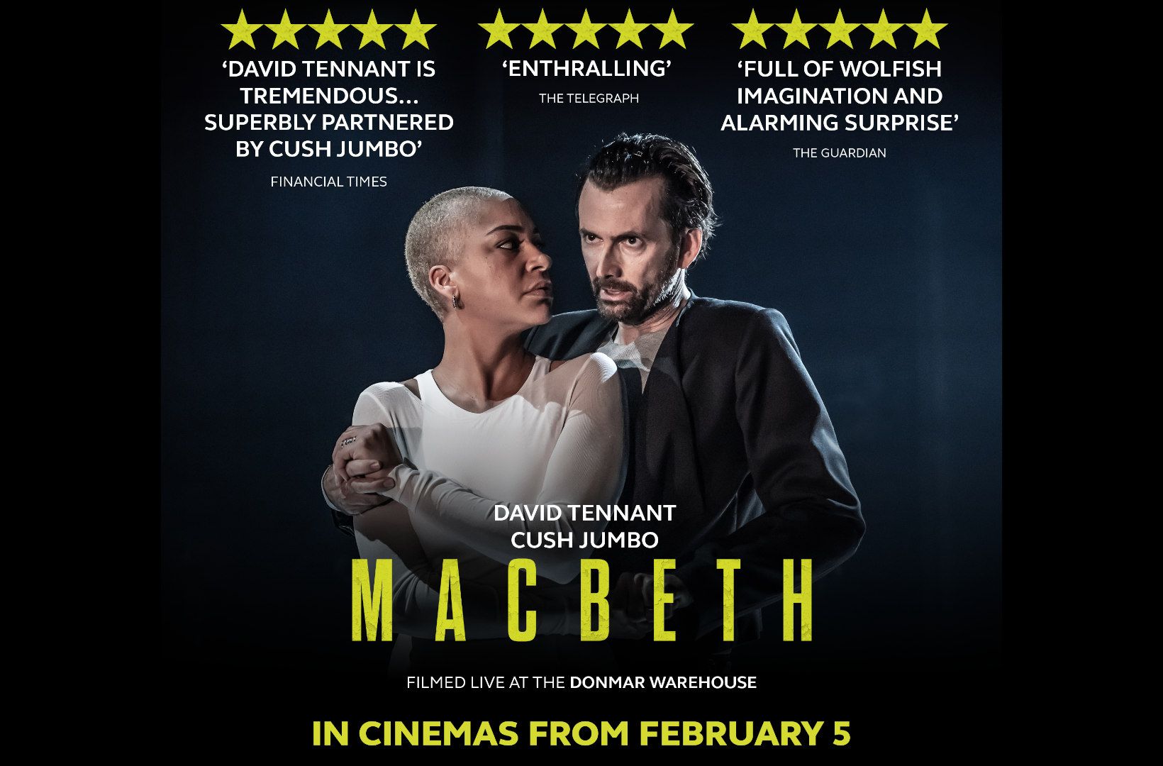 Macbeth: David Tennant & Cush Jumbo (Film) | What's On Reading