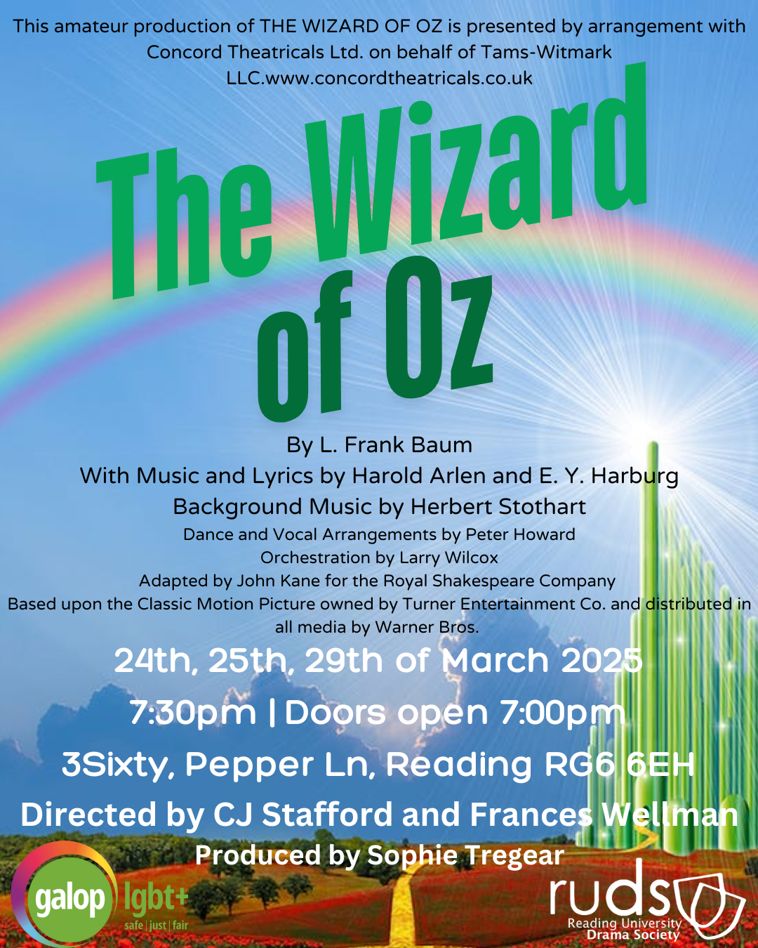 RUDS PRESENTS: The Wizard of Oz | What's On Reading