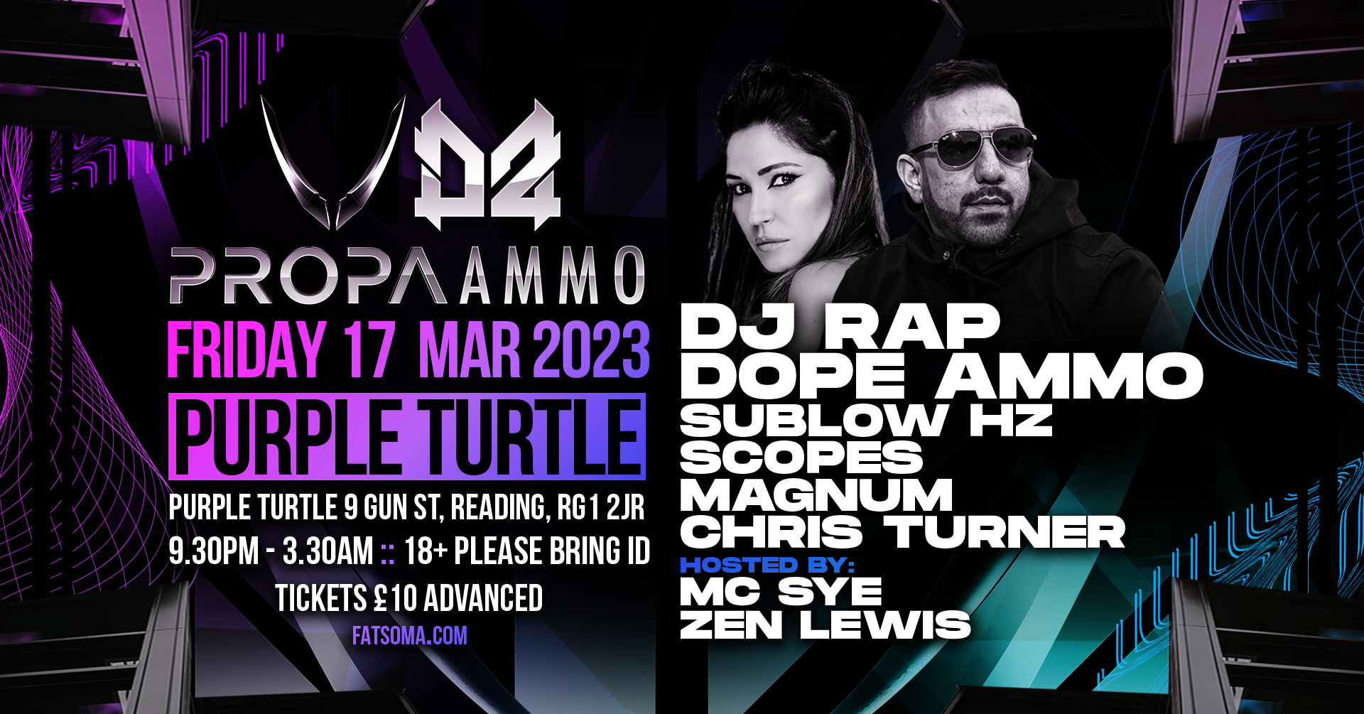 Propa Ammo - DJ RAP - DOPE AMMO - SUBLOW HZ | What's On Reading