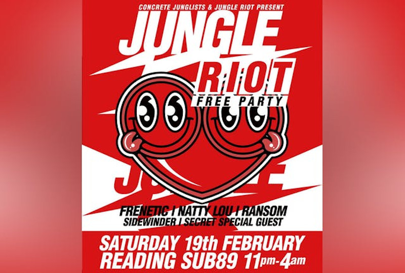 Jungle Riot & Concrete Junglists - FREE PARTY | What's On Reading