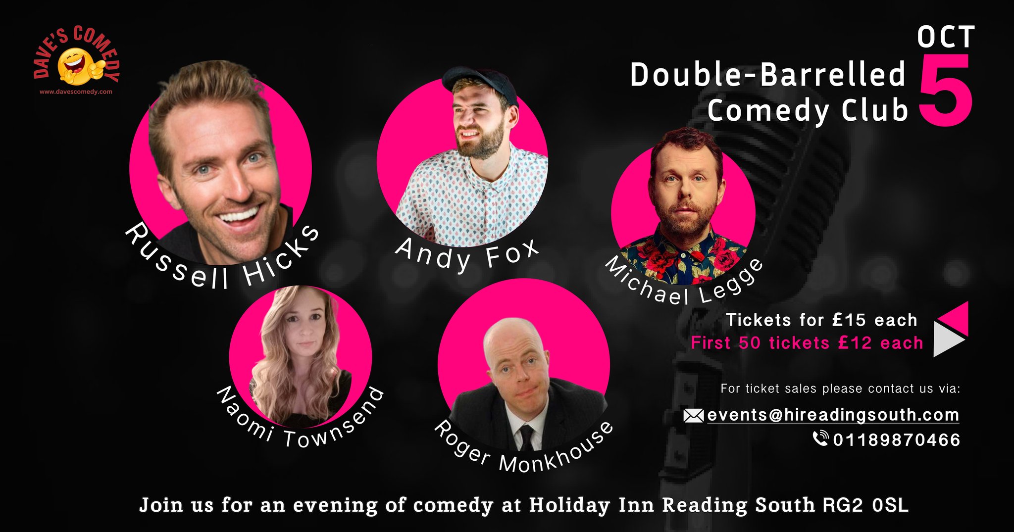 Comedy Club at Holiday Inn Reading South | What's On Reading