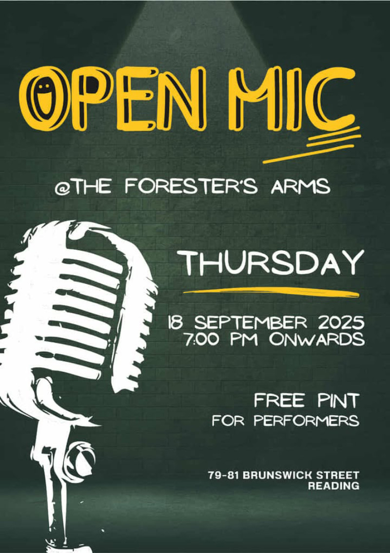 Forester's Arms Open Mic | What's On Reading