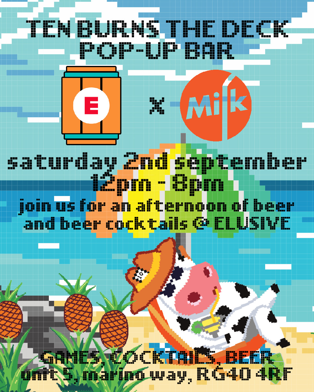 Elusive X Milk Pop-Up Bar @ Elusive Brewing | What's On Reading
