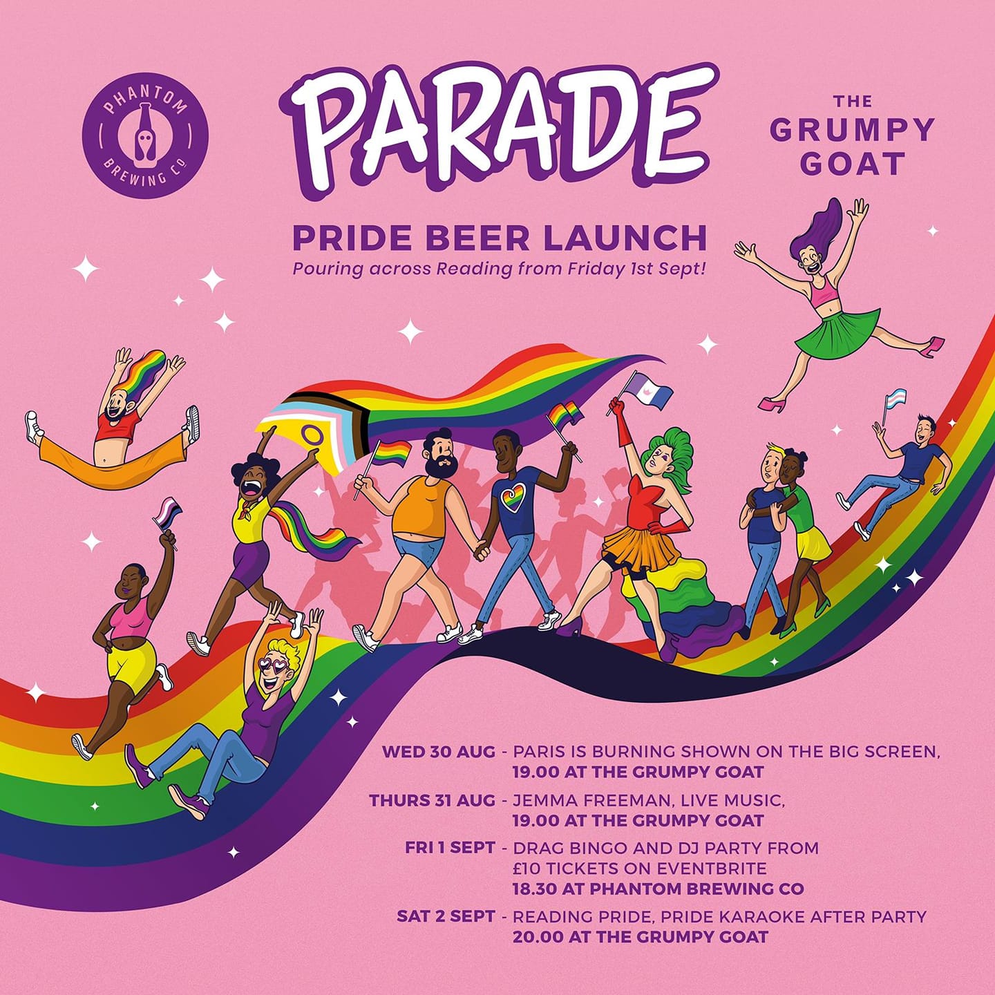 Pride Week at the Grumpy Goat | What's On Reading