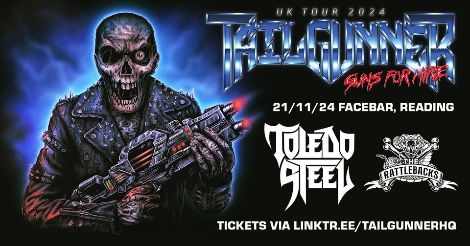 TAILGUNNER: Guns For Hire tour - SOLD OUT! | What's On Reading