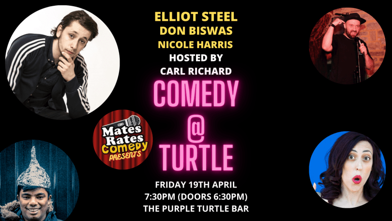Comedy at Turtle with Headliner Elliot Steel | What's On Reading