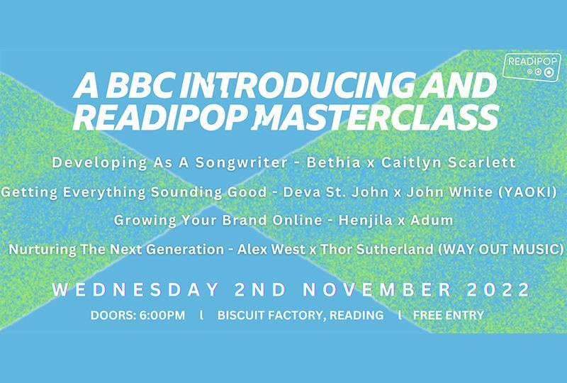 BBC Introducing and Readipop Masterclass | What's On Reading