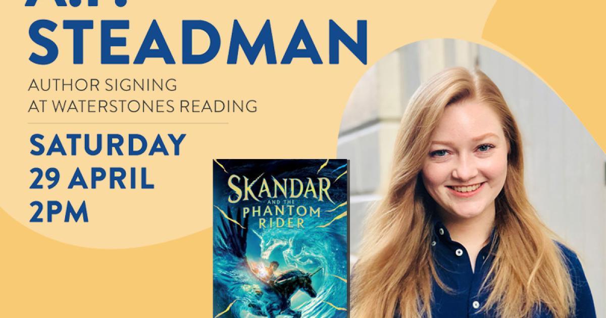 Signing with A. F. Steadman for 'Skandar and the Phantom Rider' | What ...