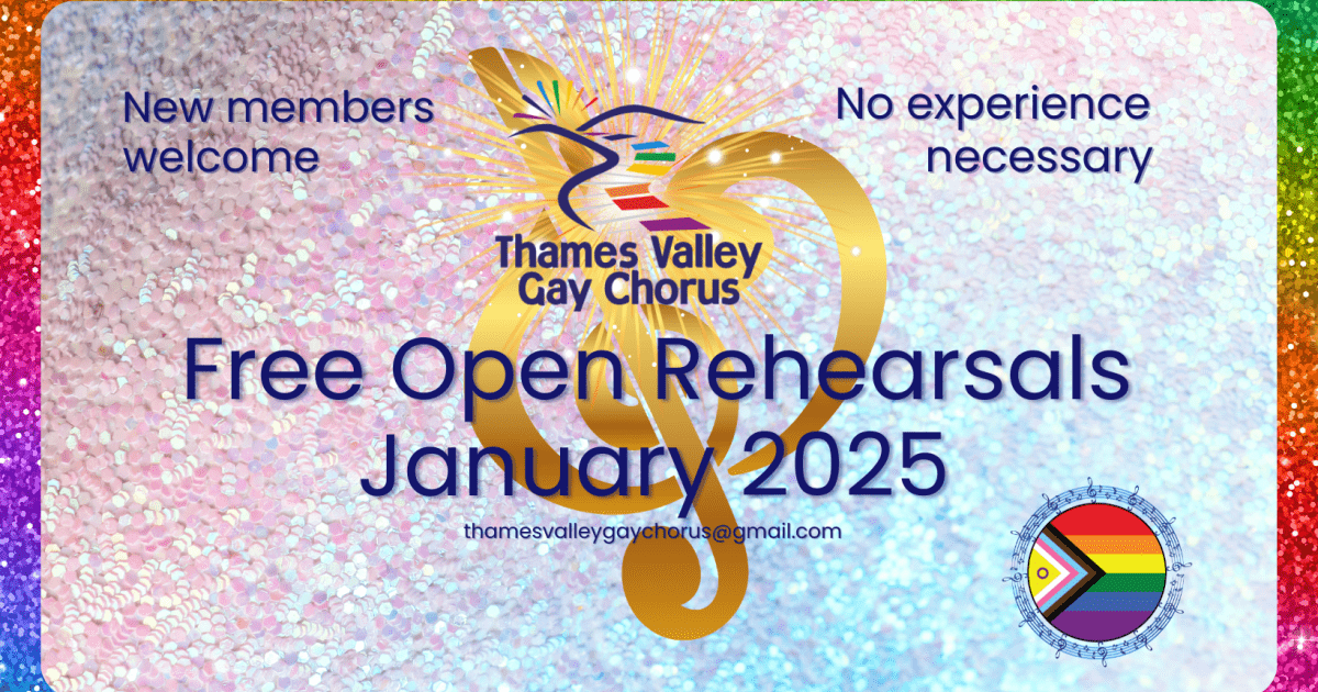 Thames Valley Gay Chorus Free Rehearsals in January | What's On Reading