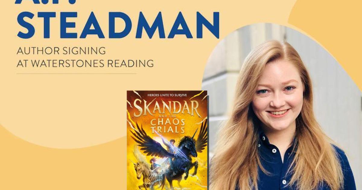 Meet The Author: A.F. Steadman | What's On Reading